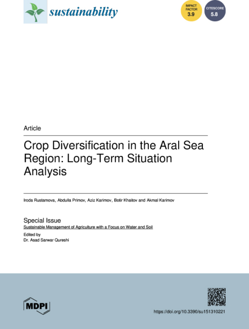 Crop Diversification in the Aral Sea Region: Long-Term Situation Analysis | International Center ...